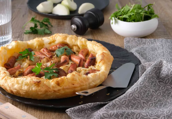 Recette Tarte Knacki | Herta