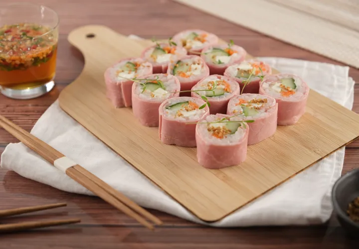 Recette Maki de Jambon, Concombre et Fromage frais | Herta