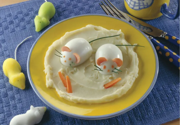 Recette Purée Knacki déguisée en souris | Herta
