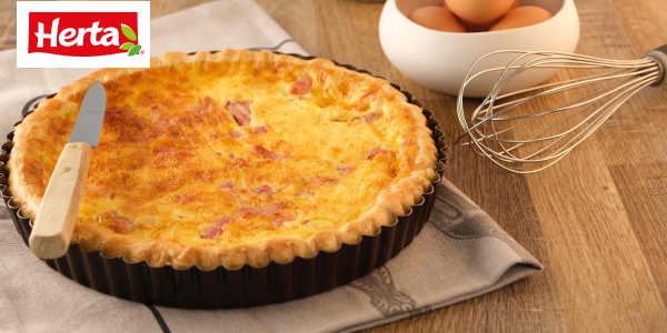 Recette Quiche aux lardons | Herta