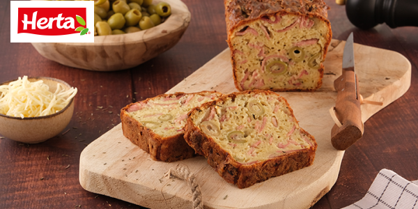 Recette Cake jambon olives | Herta