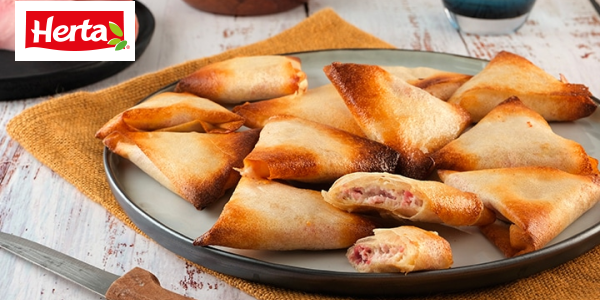 Recette Samoussa jambon fromage | Herta