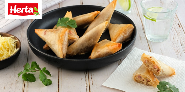 Recette Samoussas fromage Knacki Veggie | Herta