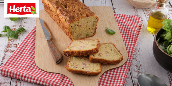 Recette Cake olives lardons | Herta