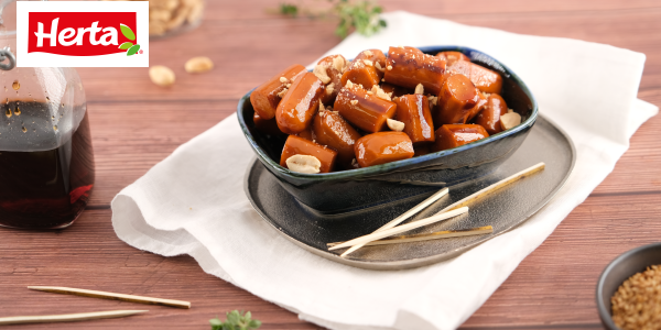 Recette Knacki Veggie Laquée, Cacahuètes | Herta