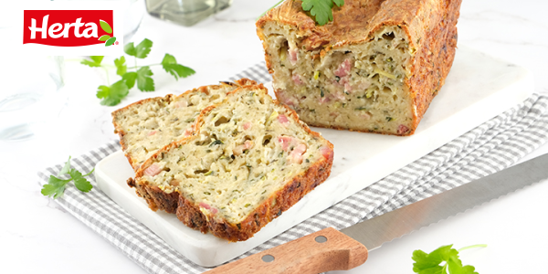 Recette Cake courgette lardons | Herta